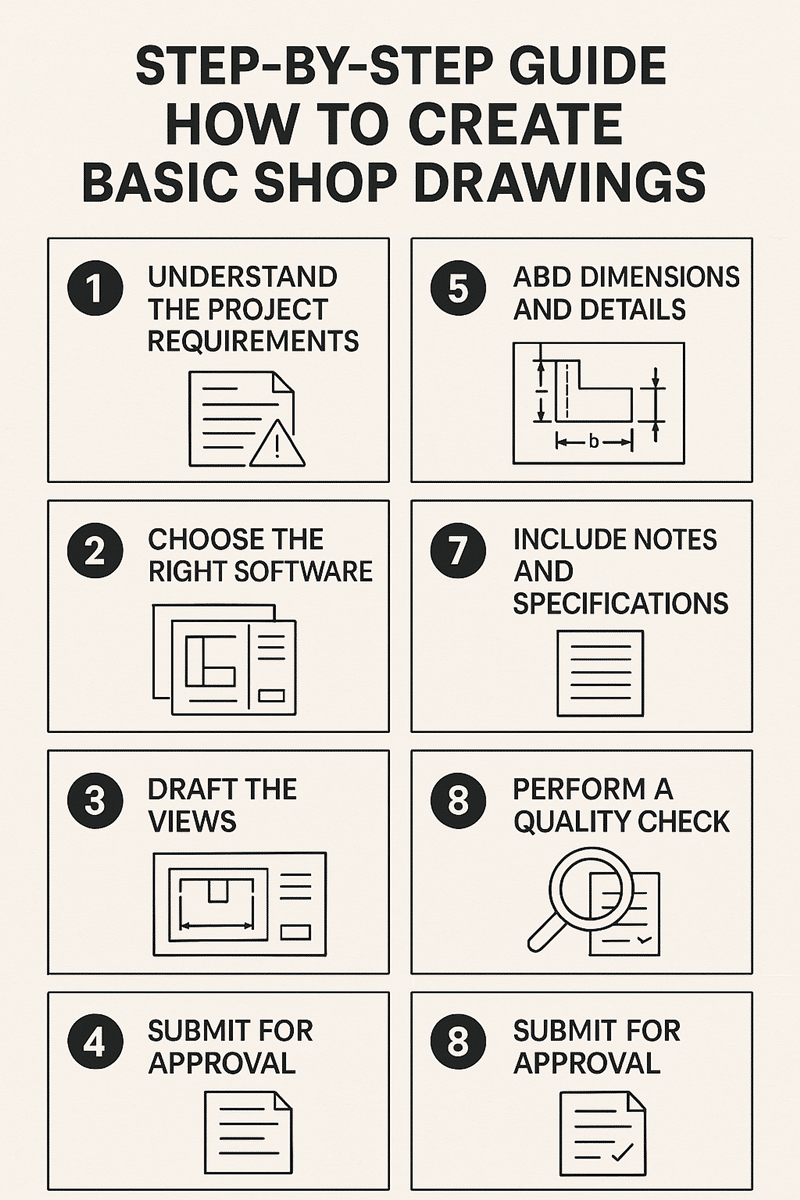 Step-by-Step Guide: How To Create Basic Shop Drawings